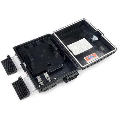 China 12 Port IP65 ABS Plastic Optical Fiber Terminal Splice Box for FTTH Fiber Optic Distribution for sale
