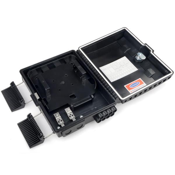 Quality 12 Port IP65 ABS Plastic Optical Fiber Terminal Splice Box for FTTH Fiber Optic Distribution for sale