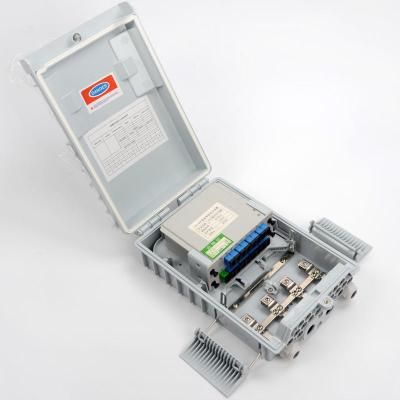 China Outdoor Wall Fiber Optic Enclosure CAJA Box with IP65 Waterproof, 24 Fiber Capacity, and Key Lock Security for sale