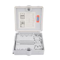 Quality 24 Fiber Ports IP65 ABS Plastic FTTH Box Wall-Mounted Fiber Optic Distribution for sale
