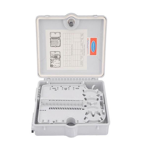 Quality 24 Fiber Ports IP65 ABS Plastic FTTH Box Wall-Mounted Fiber Optic Distribution Box for FTTH Networks for sale