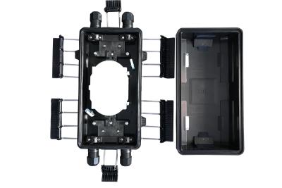 China Heavy-Duty Fiber Optic Splice Closure with IP68 Waterproof Rating, UV-Resistant Housing, and Multiple Cable Entry Port sMDP-12-144C for sale