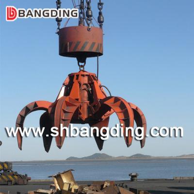 China Motor-Hydraulic Orange Peel Grab/orange peel grab for sale