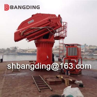 China BANGDING Hydraulic Knuckle Telescopic Boom Marine Deck Crane for sale
