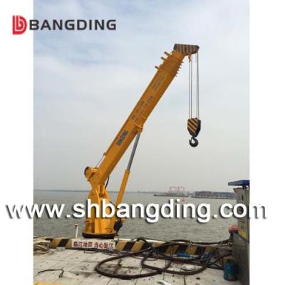 China 3T40M Offshore Hydraulic marine telescopic boom cranes for sale