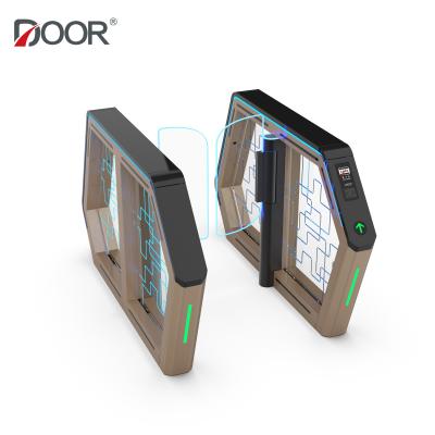 China Acrylic Tempered Glass IP20 Pedestrian turnstile gate RS485 for sale