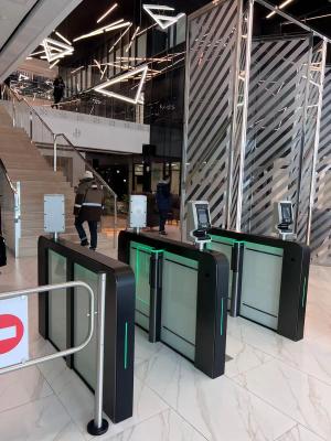 China Smart Speed Gate Drehkreuz Schwenktür Servomotor für gehobene Fitnessstudios, Bürogebäude, Einkaufszentren zu verkaufen