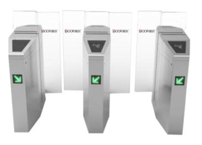China 40W 550mm Width Cards Reader Glass Sliding Turnstile for sale