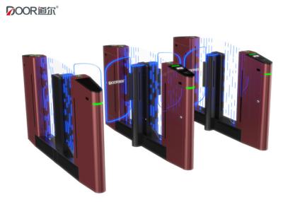 중국 10mm 아크릴 팔을 가진 건조한 접지 속도 문 십자형 회전식 문 지문 문 판매용