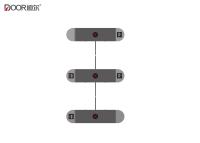 China Bi - Direction Adjustable 550mm SUS304 Flap Barrier Gate for sale