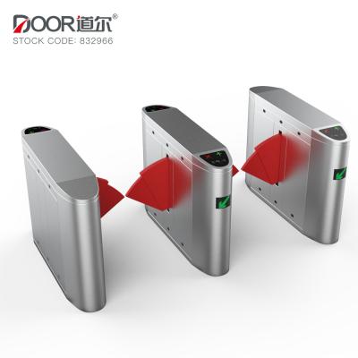 China Handicap Lane 900mm Walkway Type Pedestrian Flap Turnstile Barrier for sale