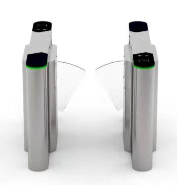 Chine Le système intelligent 304 de contrôle d'accès de carte d'OEM de barrière de porte d'aileron d'entrée de contact sec a balayé l'acier inoxydable à vendre