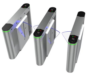 China Automatic RFID Security Retractable Flap Barrier Gate Turnstile In GYM for sale