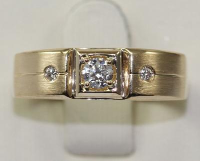China 18K Gold with Natural Diamond Mens Ring de Triomphe Series KGM000887 for sale