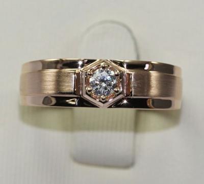 China 18K Gold with Natural Diamond Mens Ring de Triomphe Series KGM000889 for sale