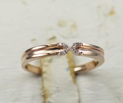 China 18K Yellow Gold Diamond Ring Goddess of Love Stamp Series KGD003948 for sale