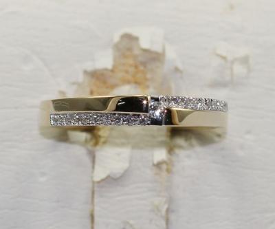 China 18K Gold Diamond Ring Aphrodite Stamp Series KGD004122 for sale