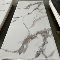 Quality Interior Decoration 3mm PVC Marble Sheet with High Glossy UV Coating and for sale