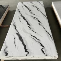 Quality Indoor Wall Decoration PVC Marble Sheet with 1220x2800mm Size and UV Coating for sale