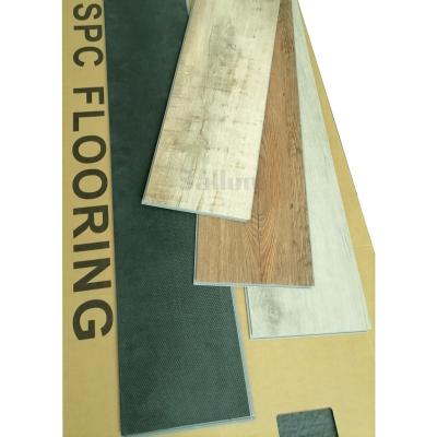 China Grondstof Hout textuur Plastic vloer SPC LVT Vinyl plank tegels IXPE onderlaag Te koop