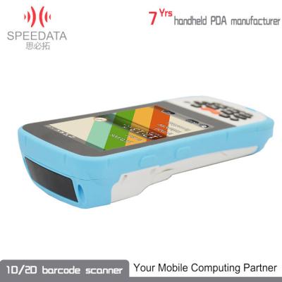 中国 防水青い QR の移動式バーコードの走査器プリンター人間の特徴をもつ IP 65 販売のため