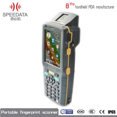 中国 アンドロイド 4.0 のちり止め GPRS の生物測定の指紋の走査器プリンター 販売のため