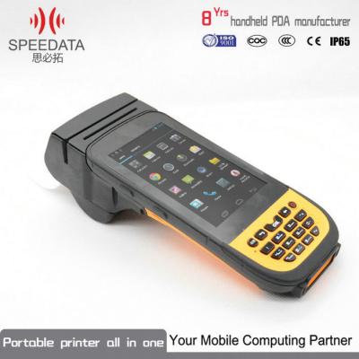 Cina Stampante termica tenuta in mano mobile di PDA con Wifi Bluetooth GPRS GPS per il biglietto ferroviario in vendita