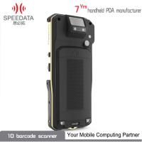 China Rugged Hand Held Android Barcode Scanners PDA For Qr Code Screen Carved Code for sale