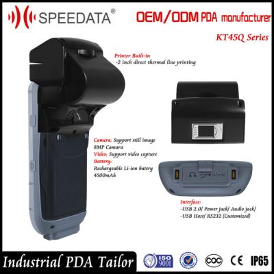 Cina Analizzatore tenuto in mano senza fili portatile dell'impronta digitale di USB RS232 Bluetooth GPRS Android 5,1 in vendita