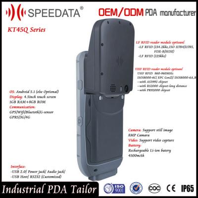 China 4.5“ Mobiele de Vingerafdruklezer van Touch screenandroid met Biometrische Vingerafdrukmodules Te koop
