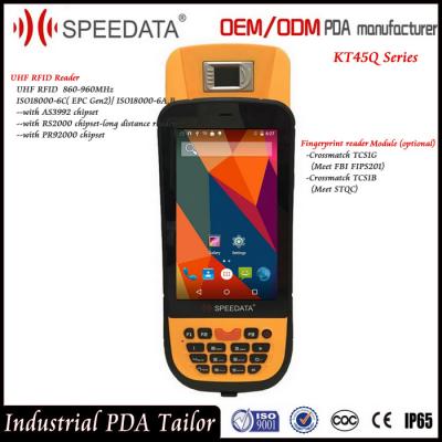 China 4.5“ Mobiele de Vingerafdruklezer van Touch screenandroid met Biometrische Vingerafdrukmodules Te koop