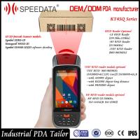 China Integrated Handheld UHF RFID Reader , Waterproof Barcode Scanner Fingerprint for sale