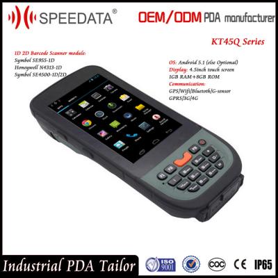 Cina Lettore di codici a barre industriale a 4,5 pollici irregolare di IP65 PDA con le funzioni multiple in vendita