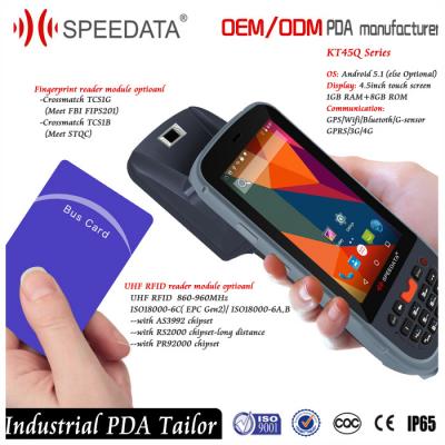 Cina Lettore tenuto in mano 900mhz dello scrittore RFID del lettore di frequenza ultraelevata RFID della lunga autonomia con Bluetooth in vendita