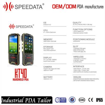China Impresión de Bluetooth de la impresora térmica de la pulgada PDA de los escáneres 4,5 del código de barras del símbolo 1D Android en venta