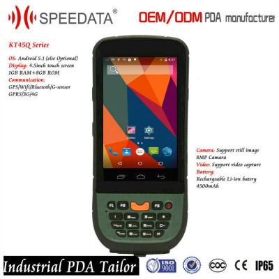 中国 1D無線手持ち型の産業PDAのバーコードの走査器のアンドロイド4.5インチの表示 販売のため