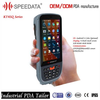中国 1D無線手持ち型の産業PDAのバーコードの走査器のアンドロイド4.5インチの表示 販売のため