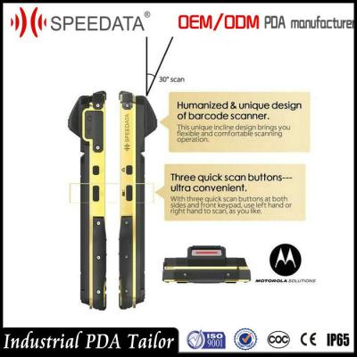 China Industrial móvil del lector de Rfid de la tarjeta de Android Nfc de la mano con el escáner del código de barras en una unidad en venta