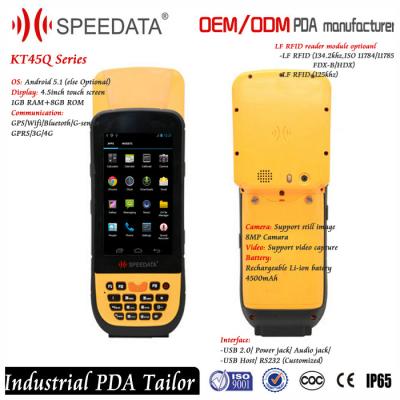 China 4,5 Ruwe de Telefoon4g Rfid Lezer van Duimandroid Draagbare 3M-Waaier8mp Camera Te koop
