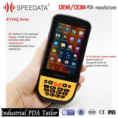 Cina inventario senza fili del lettore di codici a barre di Android PDA della macchina fotografica 8MP della batteria del Quadrato-centro 5200mAh in vendita
