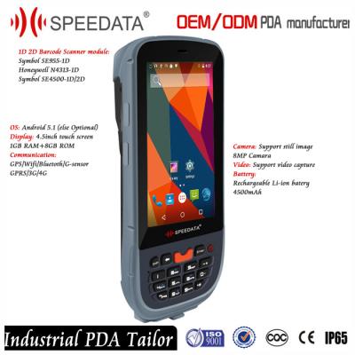 Cina Lettore di codice a barre industriale di Qr dell'analizzatore di Telefono-dimensione della fotocamera tascabile di PDA dello schermo a 4,5 pollici con Bluetooth e SDK libero in vendita