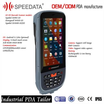 Cina Lettore di codice a barre industriale di Qr dell'analizzatore di Telefono-dimensione della fotocamera tascabile di PDA dello schermo a 4,5 pollici con Bluetooth e SDK libero in vendita