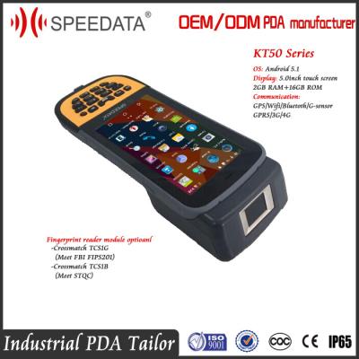 China Escáner industrial portátil de la huella dactilar del PDA de los escáneres del código de barras de Android en venta