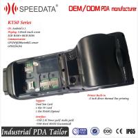 China 5.0 Inch Android Bluetooth Industrial PDA Thermal Printer Barcode Scanner 58mm Portable for sale