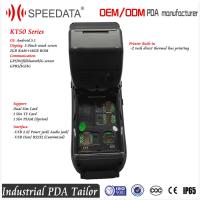 China 5.0 Inch Android Bluetooth Industrial PDA Thermal Printer Barcode Scanner 58mm Portable for sale