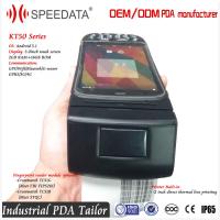 China 5.0 Inch Android Bluetooth Industrial PDA Thermal Printer Barcode Scanner 58mm Portable for sale