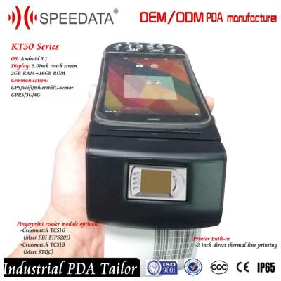 China Van de de Vingerafdrukscanner van USB de Draadloze Biometrische van de Lezersandroid PDA Handbediende Computer Te koop