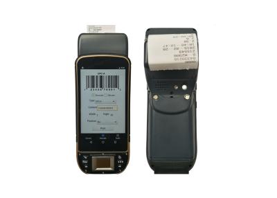 Cina Lettori di codici a barre portatili di Android con integrazione del lettore di schede di Pirnter IC RFID in vendita
