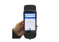 China Wireless 13.56 RFID Handheld RFID Reader Barcode Scanner Integration 4G LTE with memory for sale