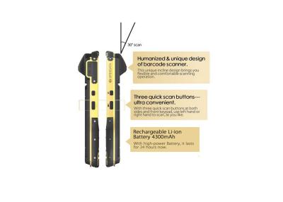 中国 Wifi/GPRS/3G移動式警察の出来事システムのための産業PDAの人間の特徴をもつ移動式バーコードの走査器 販売のため